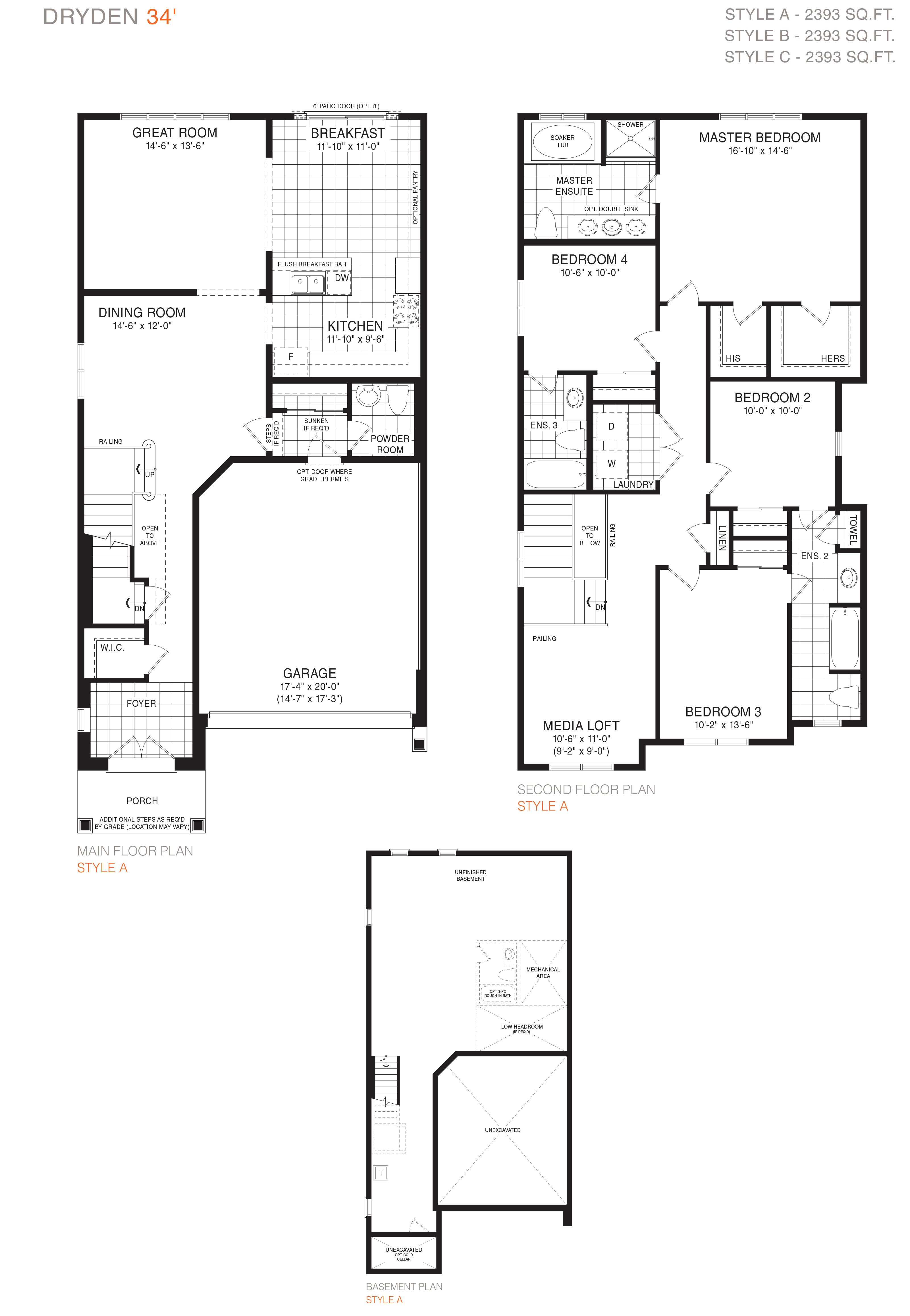 Floor plan of Empire Calderwood Dryden